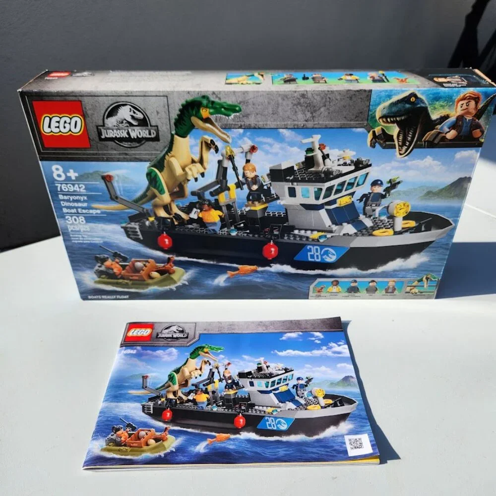 Lego | Toys | Lego Jurassic World Park Baryonyx Dinosaur Boat Escape ...
